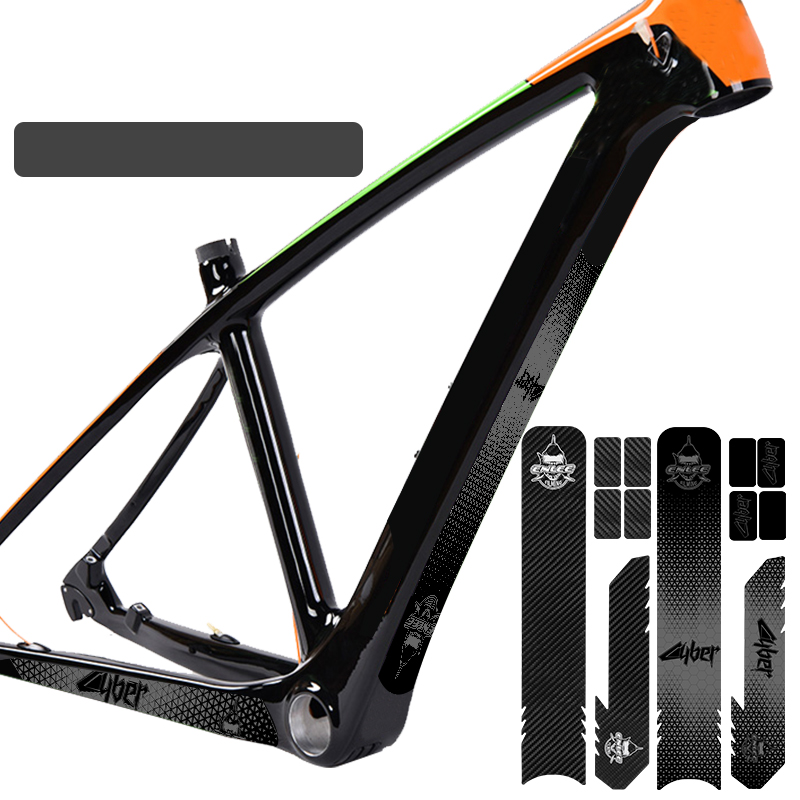 ENLEE carbon fiber texture protective sticker mountain road bicycle ...